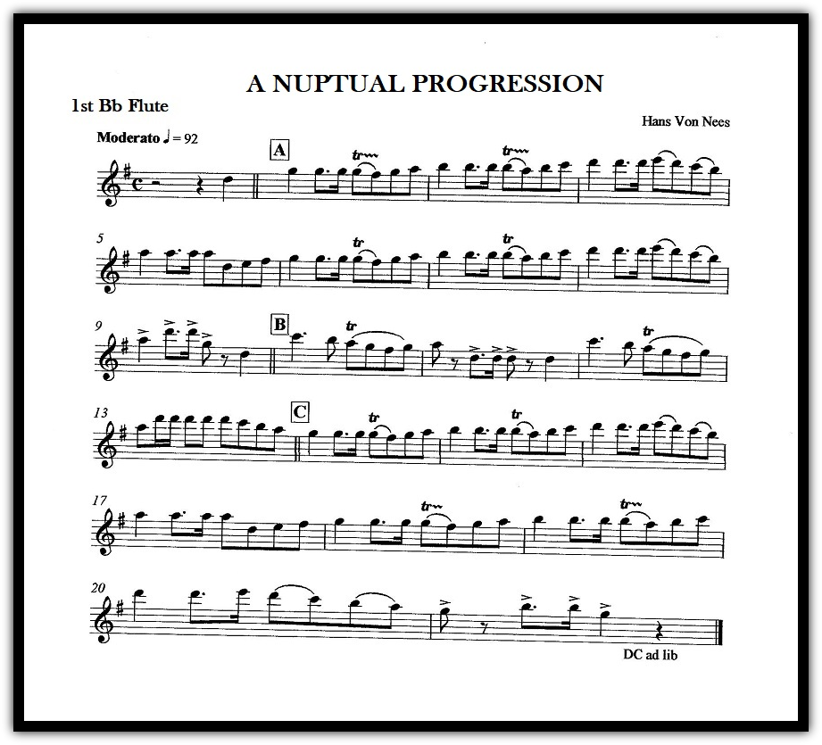 A Nuptual Progression